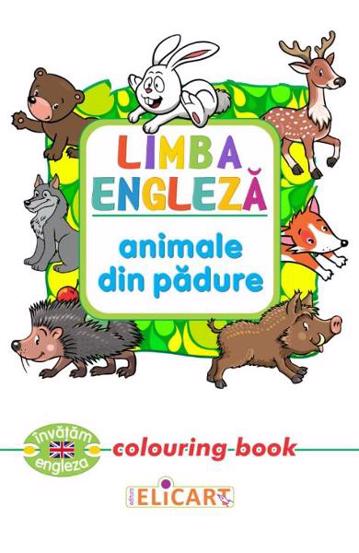 Limba engleza. Animale din padure. Colouring book » BookZone