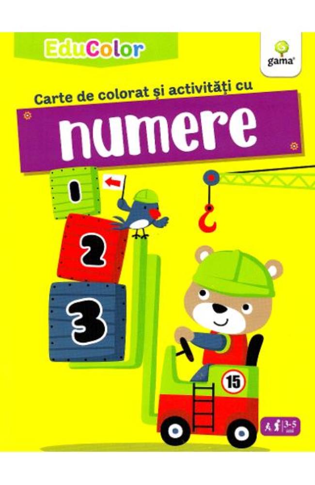 Carte de colorat si activitati cu numere » BookZone